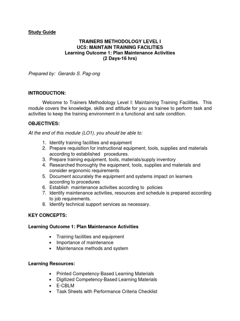 STUDY GUIDE - FELS - TRAINERS METHODOLOGY LEVEL I-Final | PDF | Learning | Behavior Modification