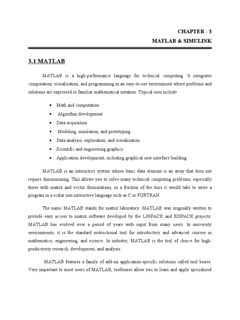 Chapter - 3 Matlab & Simulink | PDF | Matlab | Control Theory