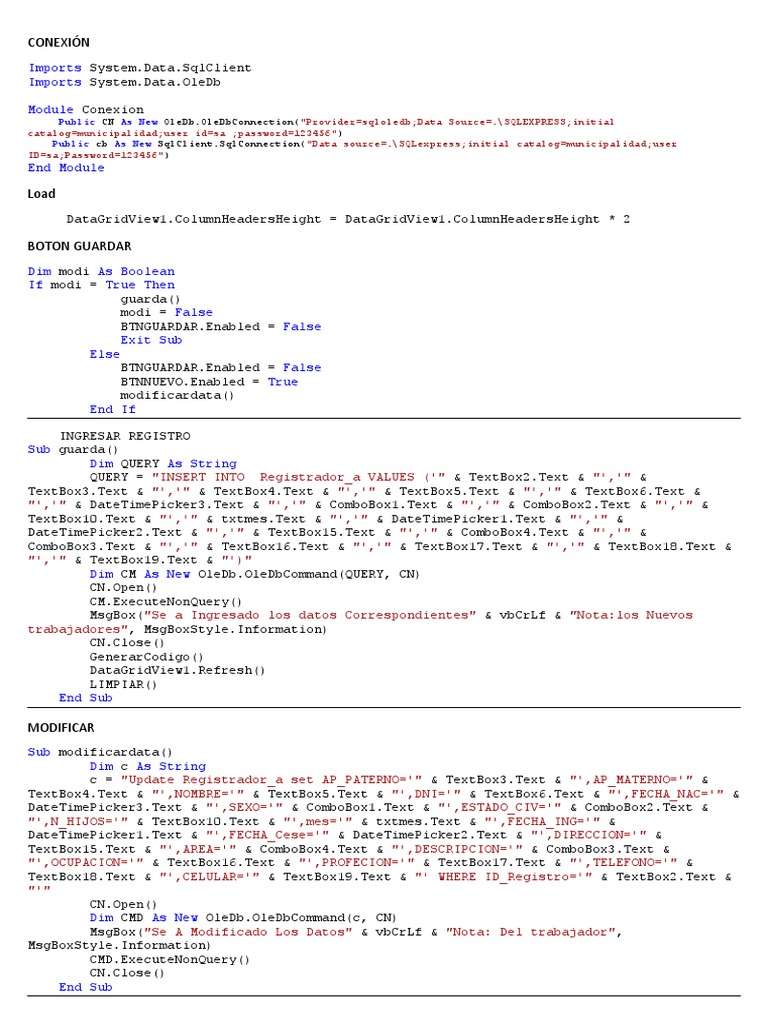 Conexión: Imports Imports | PDF | Information Retrieval | Computer Programming