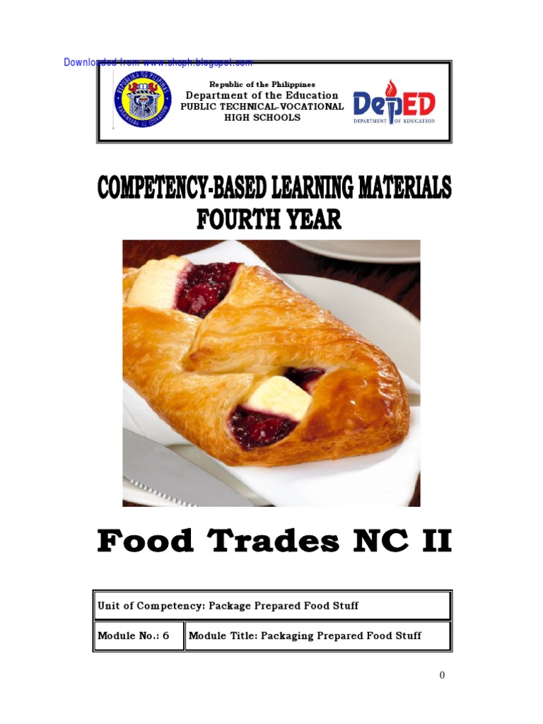 BPP Module 6 | PDF | Packaging And Labeling | Foods