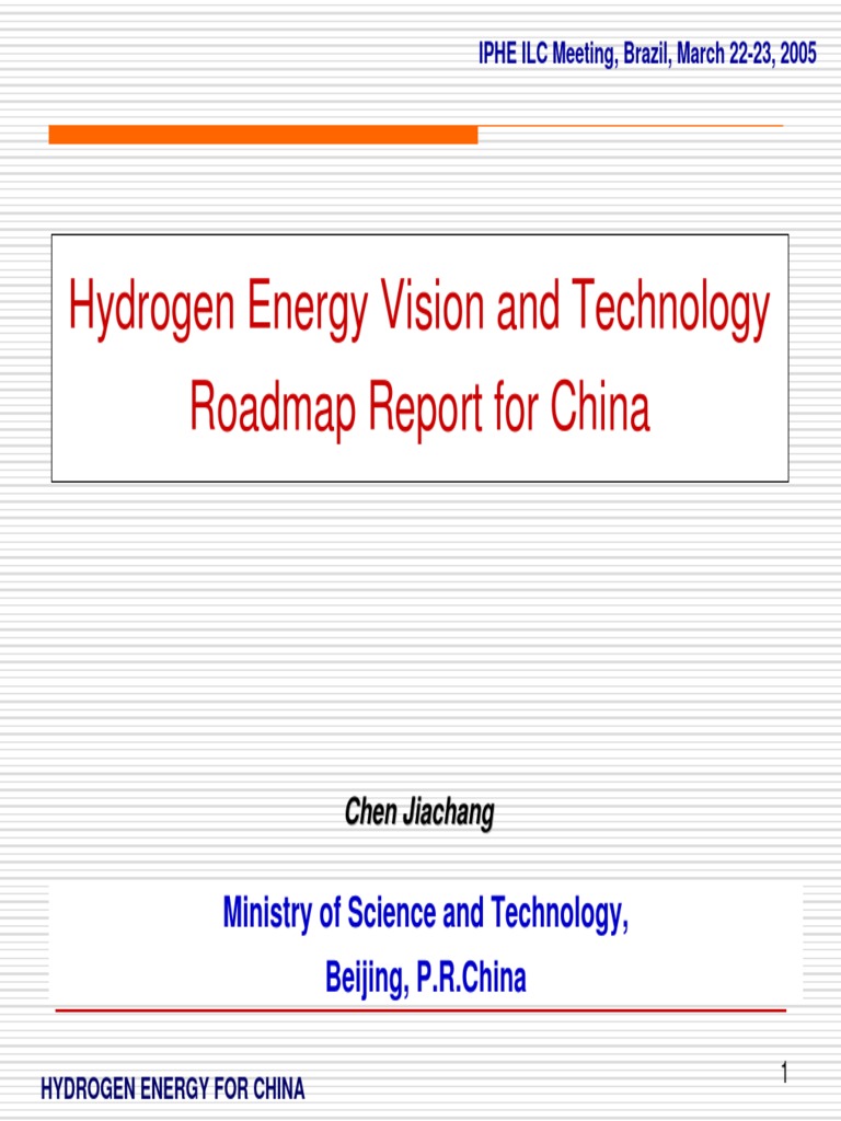 Hydrogen Roadmap Report China | PDF | Hydrogen Economy | Fuel Cell