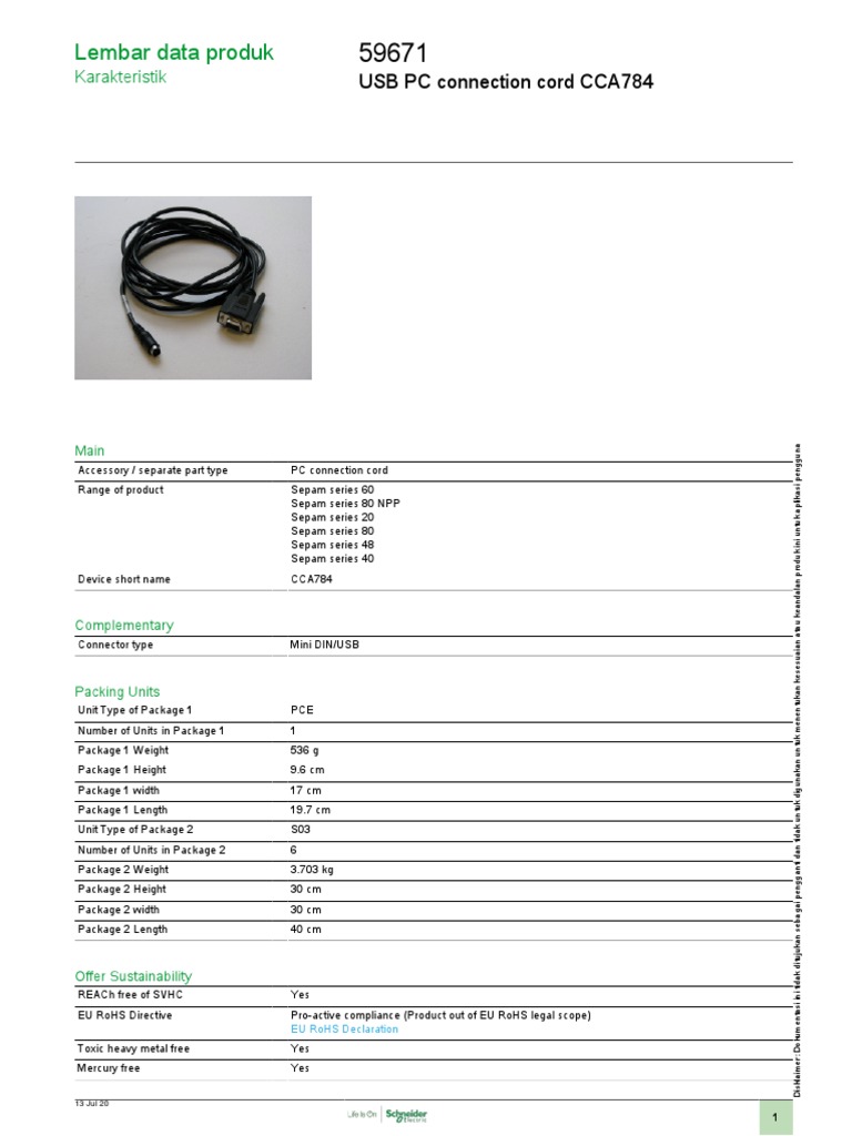 Cable Connector Sepam PDF | PDF | Komputer