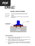 Method Statement - Cementitious Grouting | PDF | Concrete | Pump