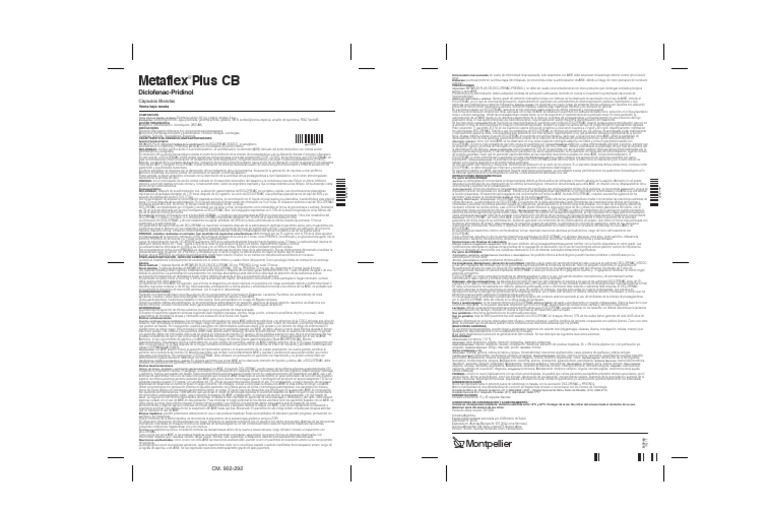 METAFLEX PLUS CB Caps - B | PDF | Droga anti-inflamatoria libre de ...