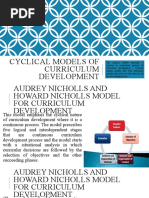 Nicholls Cyclical Curriculum Model | PDF | Curriculum | Education Theory
