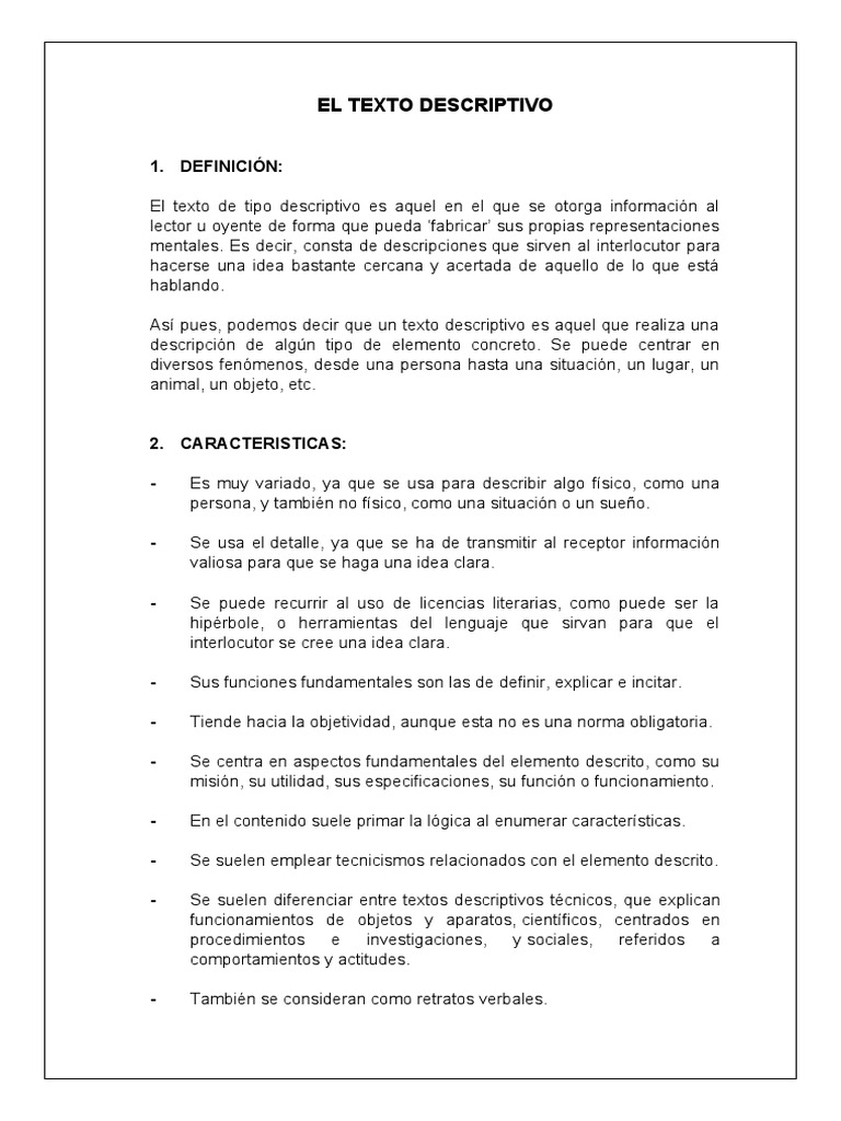 El Texto Descriptivo | PDF | León | Felidae