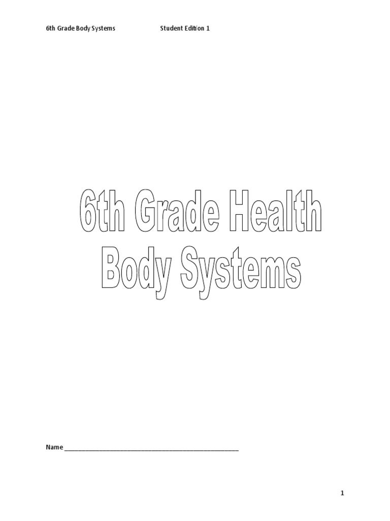 6th Body Systems Packet | PDF | Human Digestive System | Human Body