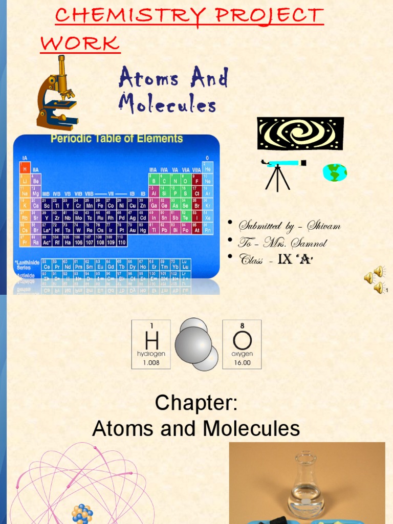 Atoms and Molecules 2 | PDF | Atoms | Mole (Unit)