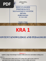 Opcrf 2023 Kra and Movs | PDF | Teachers | Pedagogy