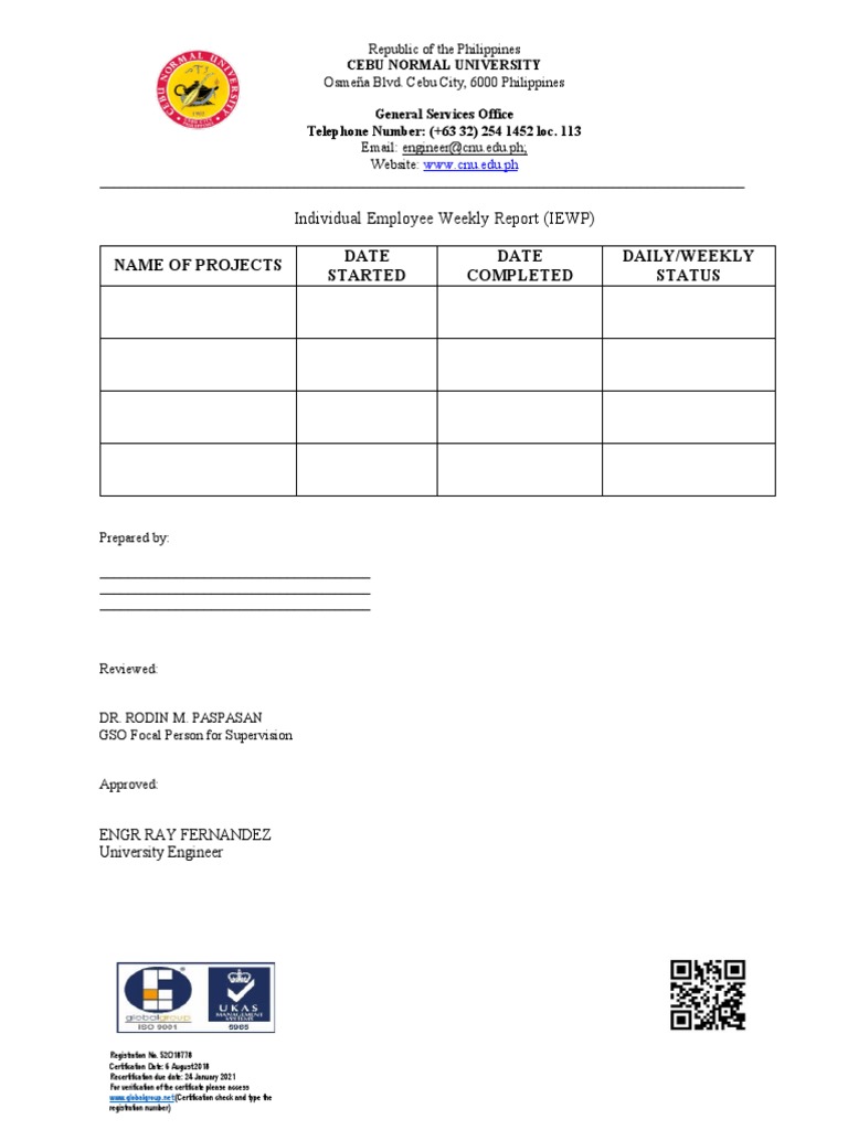Accomplishment Form | PDF