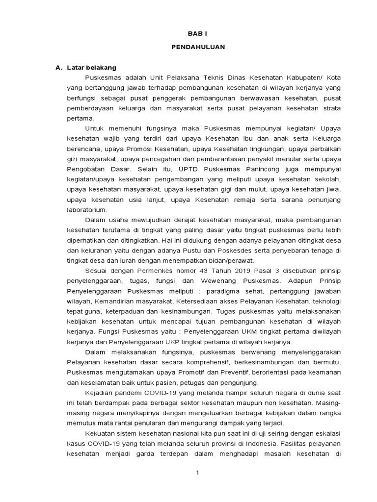 Pedoman Manual Mutu 2020 | PDF