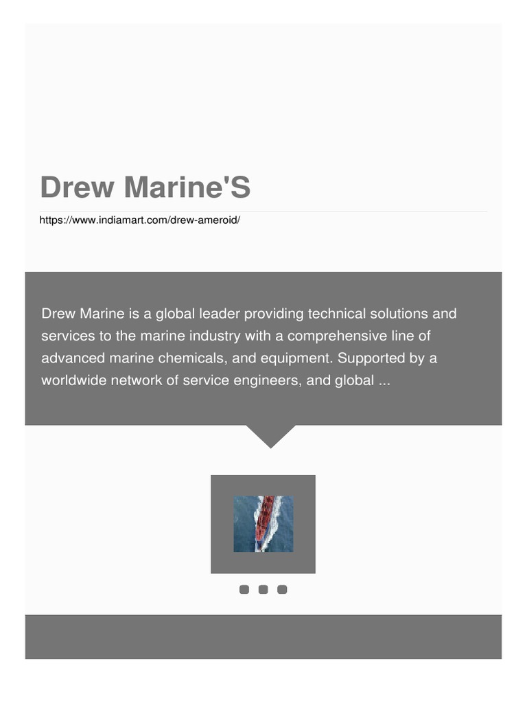 Drew Marine S PDF | PDF | Engineer | Water Treatment