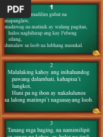Mga Saknong Sa Florante at Laura | PDF