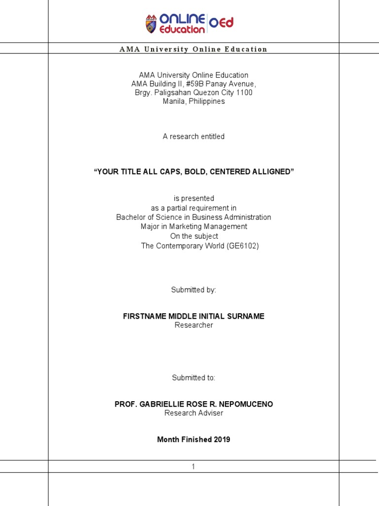 GE6102 - Research Paper Format | PDF | Research Methods | Methodology