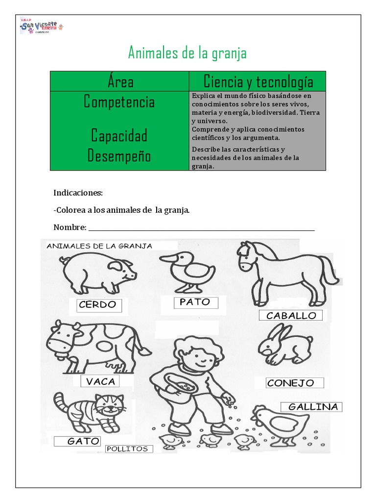 Animales de la Granja: Ciencia Básica | PDF