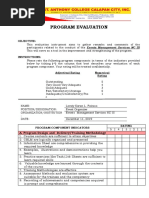 Pre and Post-Evaluation Form | PDF | Applied Psychology | Behavior ...