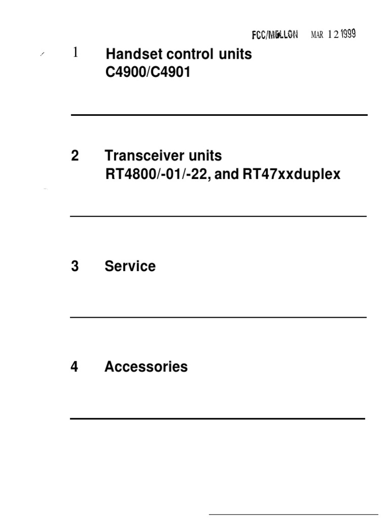 Handset Control Units | Download Free PDF | Power Supply | Electronic ...