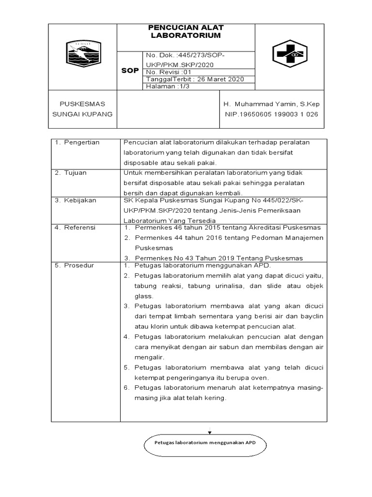 Sop Pencucian Alat Laboratorium | PDF