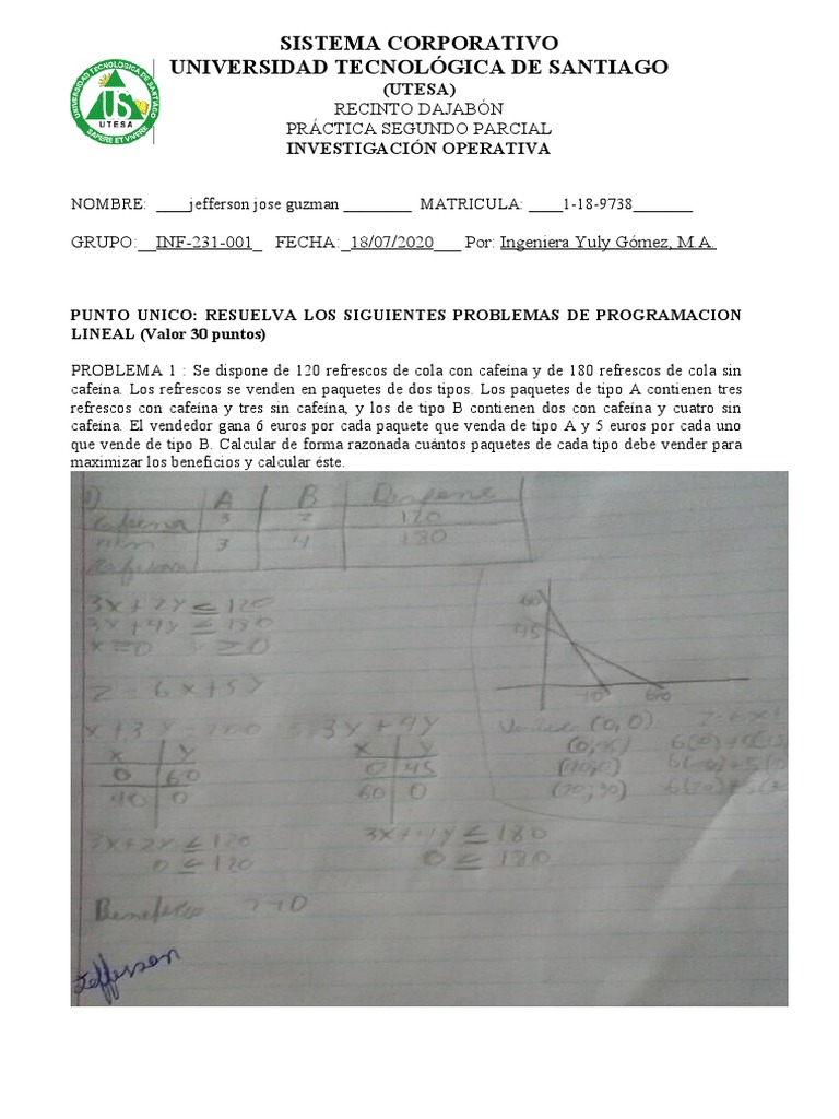 Practica Investigacion Operativa | PDF | Lenguaje de programación ...