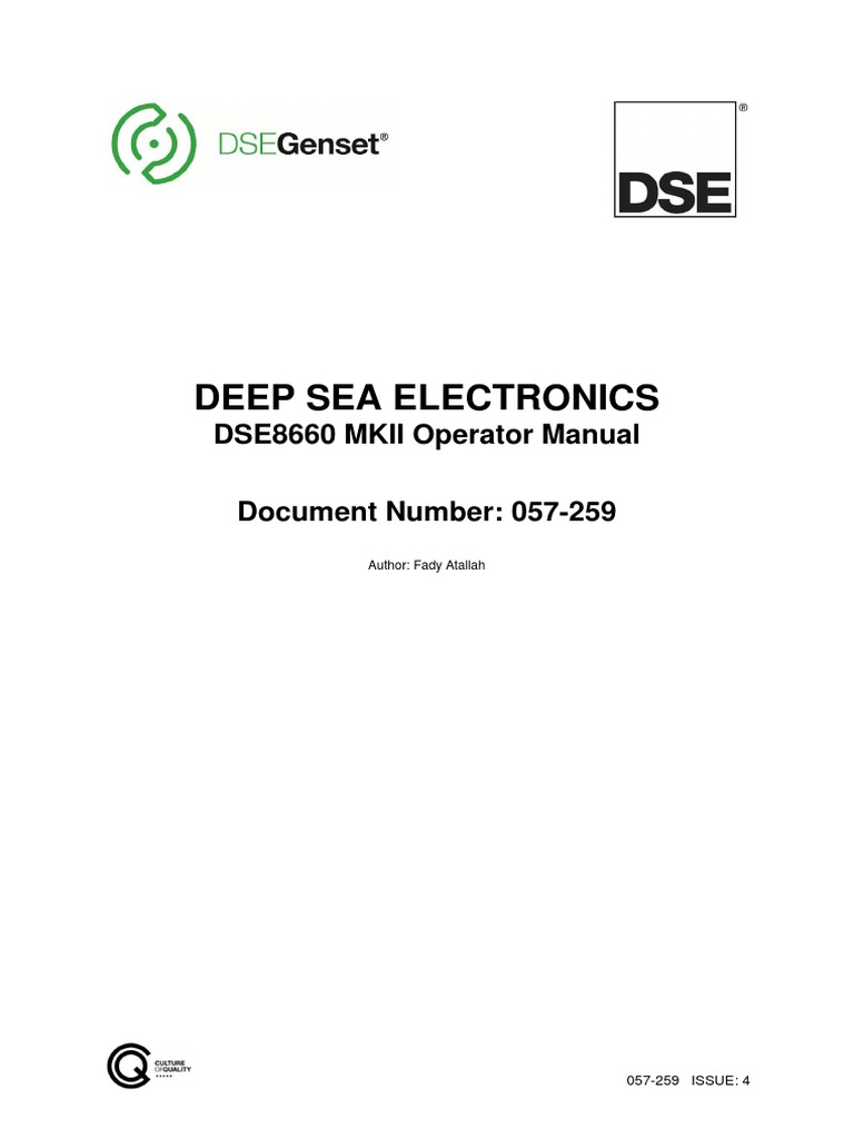 DSE8660 MKII Operator Manual PDF | PDF | Programmable Logic Controller ...
