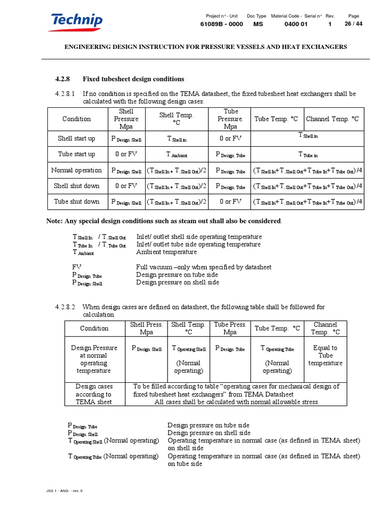 Fixed Tubesheet Heat Exchanger Design | PDF | Heat Exchanger | Heat ...