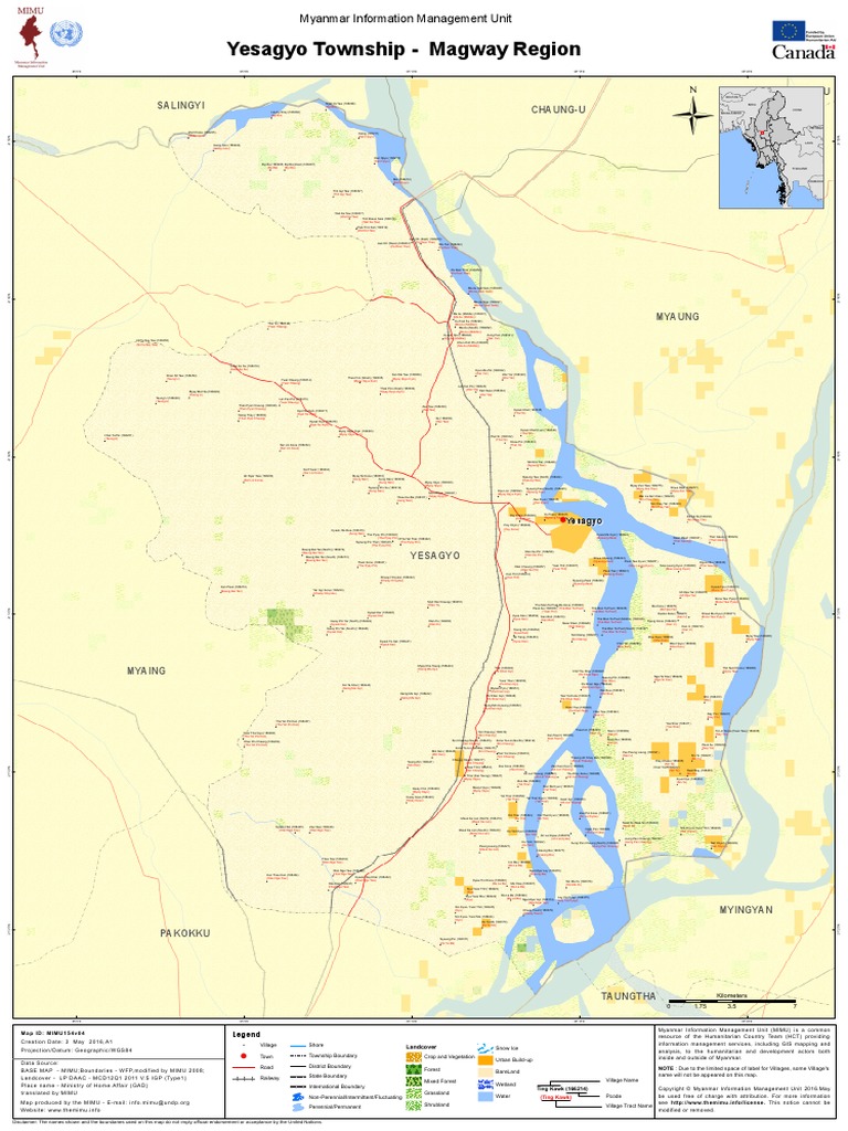 Yesagyo Township - Magway Region: Myanmar Information Management Unit ...