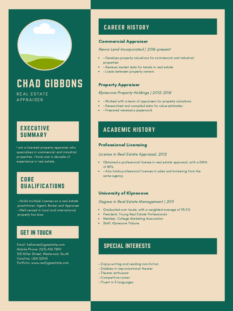 Chad Gibbons: Career History | Download Free PDF | Real Estate ...