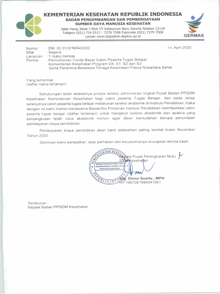 Contoh Surat Tunda | PDF