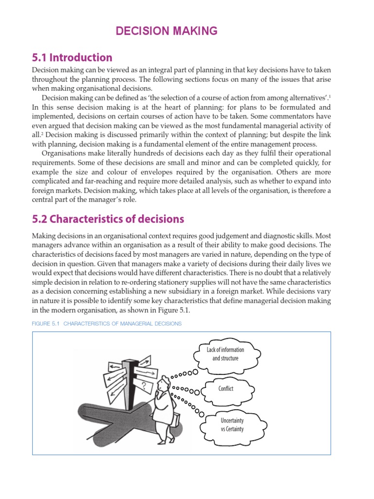Decision PDF | PDF | Power (Social And Political) | Decision Making
