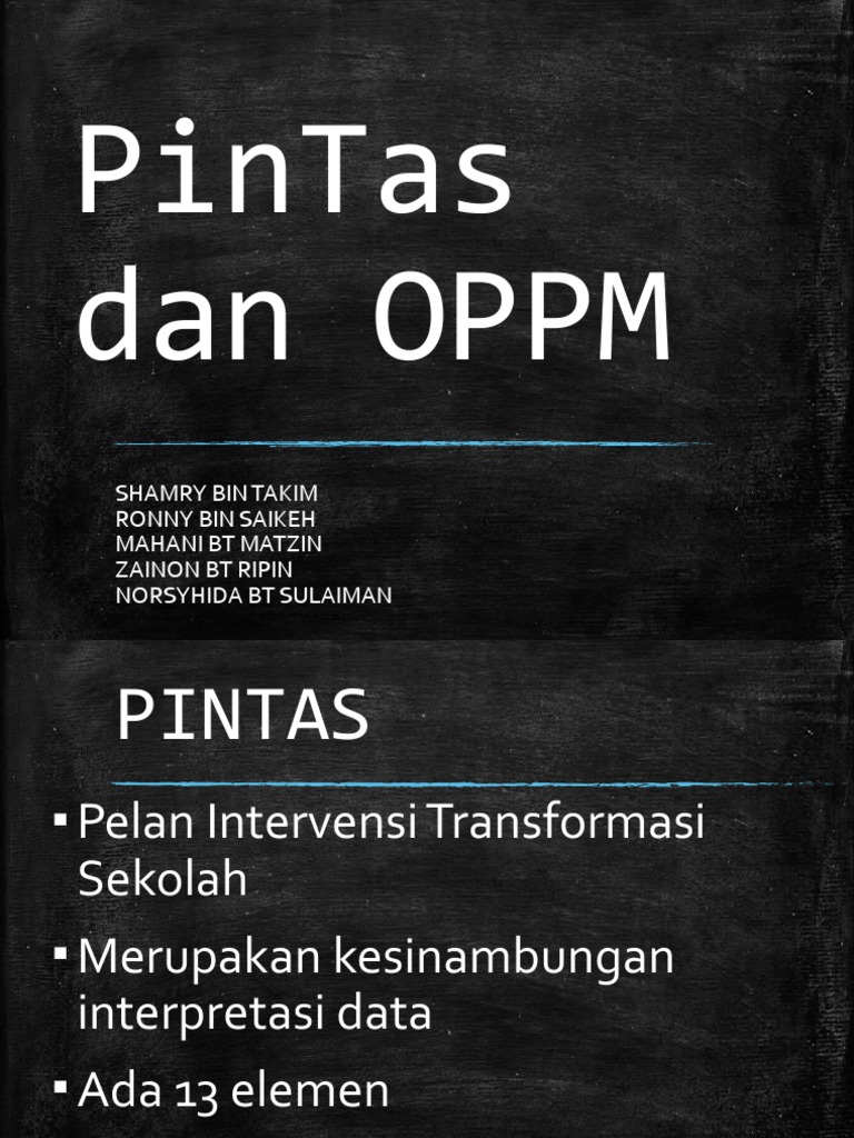 PinTas Dan OPPM | PDF