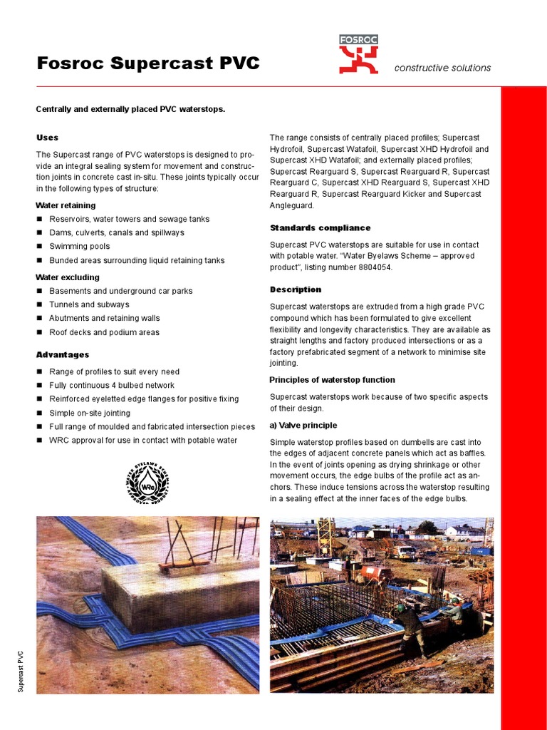 Supercast PVC | PDF | Polyvinyl Chloride | Concrete