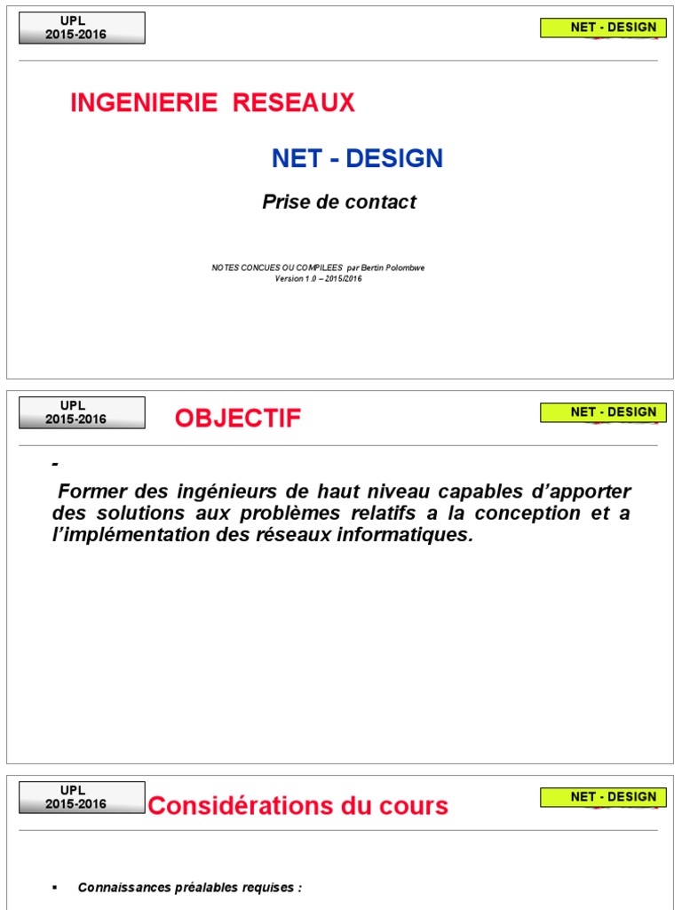 Ingenierie Reseaux: Net - Design | PDF | Ip Address | Computer Network