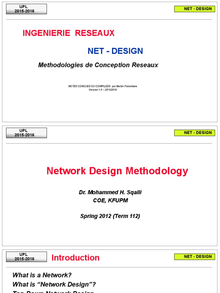 Network Design Methodologies Guide | PDF | Computer Network | Wide Area Network