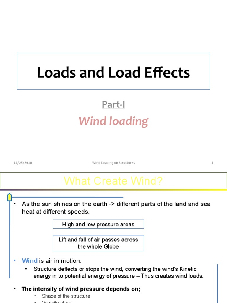 Wind Loading | PDF | Wound | Wind Speed