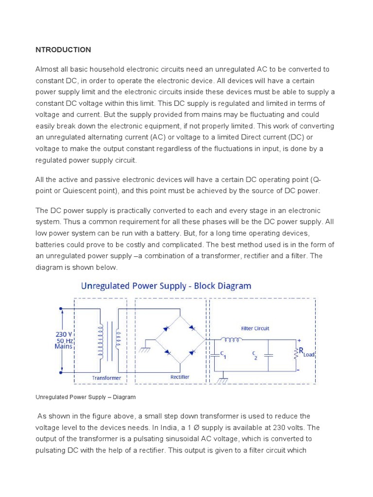 Power Supply Circuit | PDF | Rectifier | Power Supply