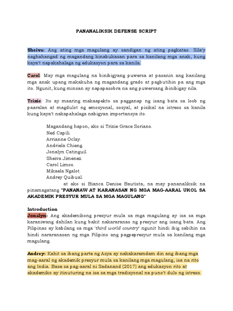 Panana Script | PDF