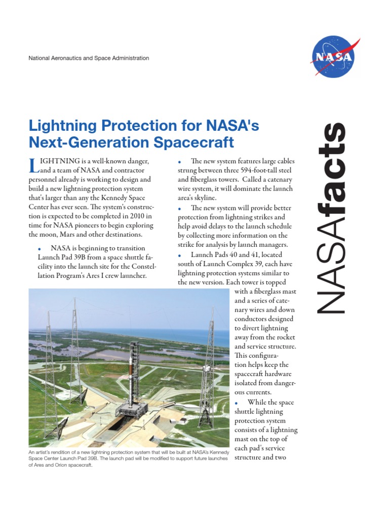 NASA Facts Lightning Protection For NASA's Next Generation Spacecraft ...