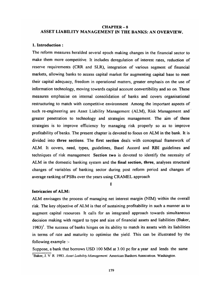 Assets Liability Management | PDF | Market Liquidity | Banks