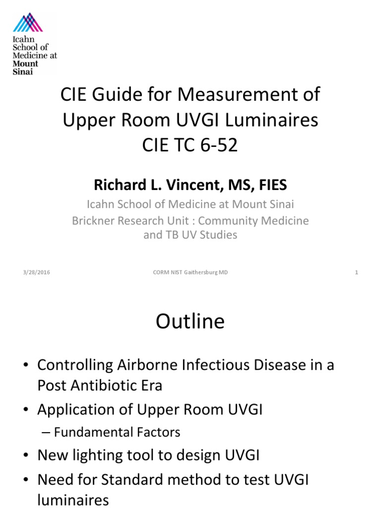 CIE Guide For Measurement of Upper Room UVGI | PDF | Tuberculosis ...