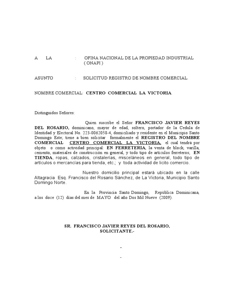 Carta A Onapi - Javier | PDF