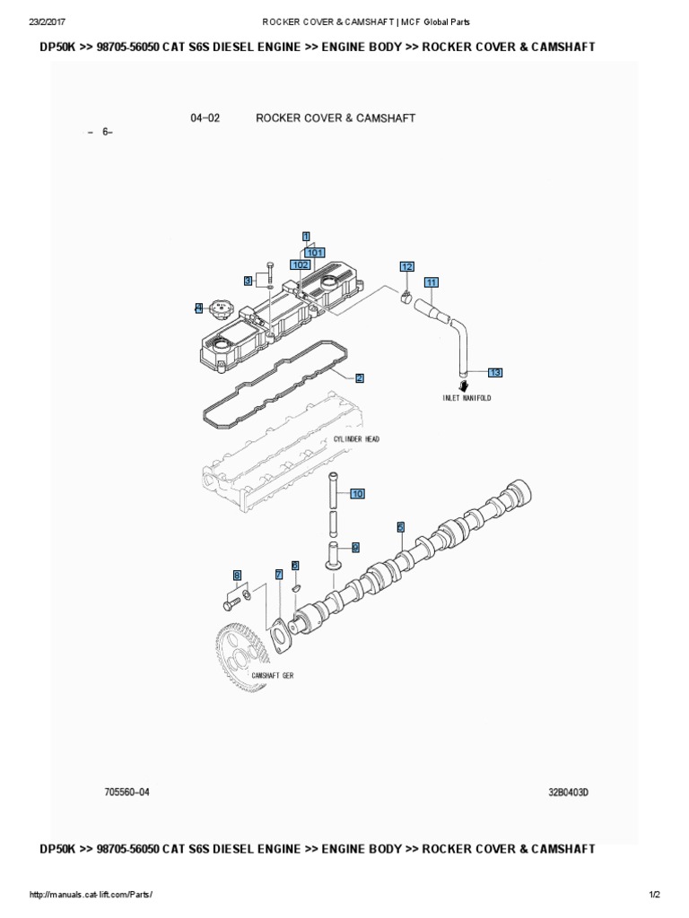 Caterpillar MD008784 - Tapa de Aceite de Motor | PDF | Vehicle ...