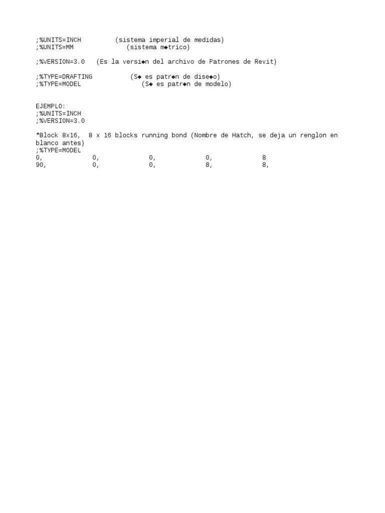 Código Patrones Revit | PDF