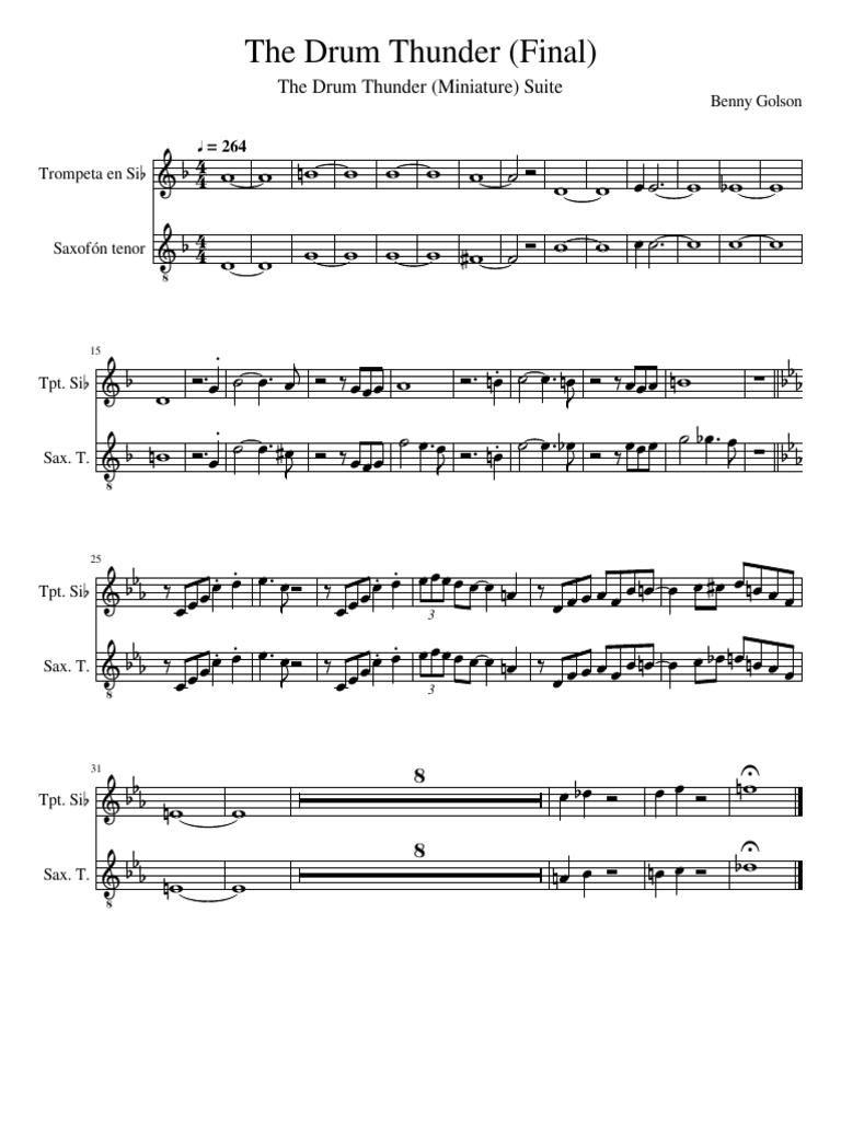 The Drum Thunder (Miniature) Suite | PDF | Entertainment (General)