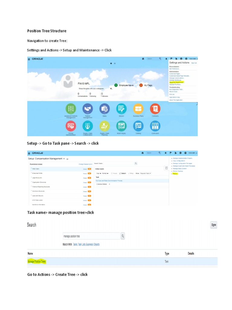 Position Tree Structure | PDF