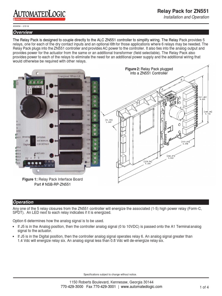 ZN551 Relay Pack Installation Guide | PDF | Relay | Switch
