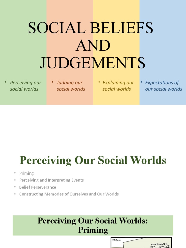 Social Beliefs and Judgements | PDF | Heuristic | Bias