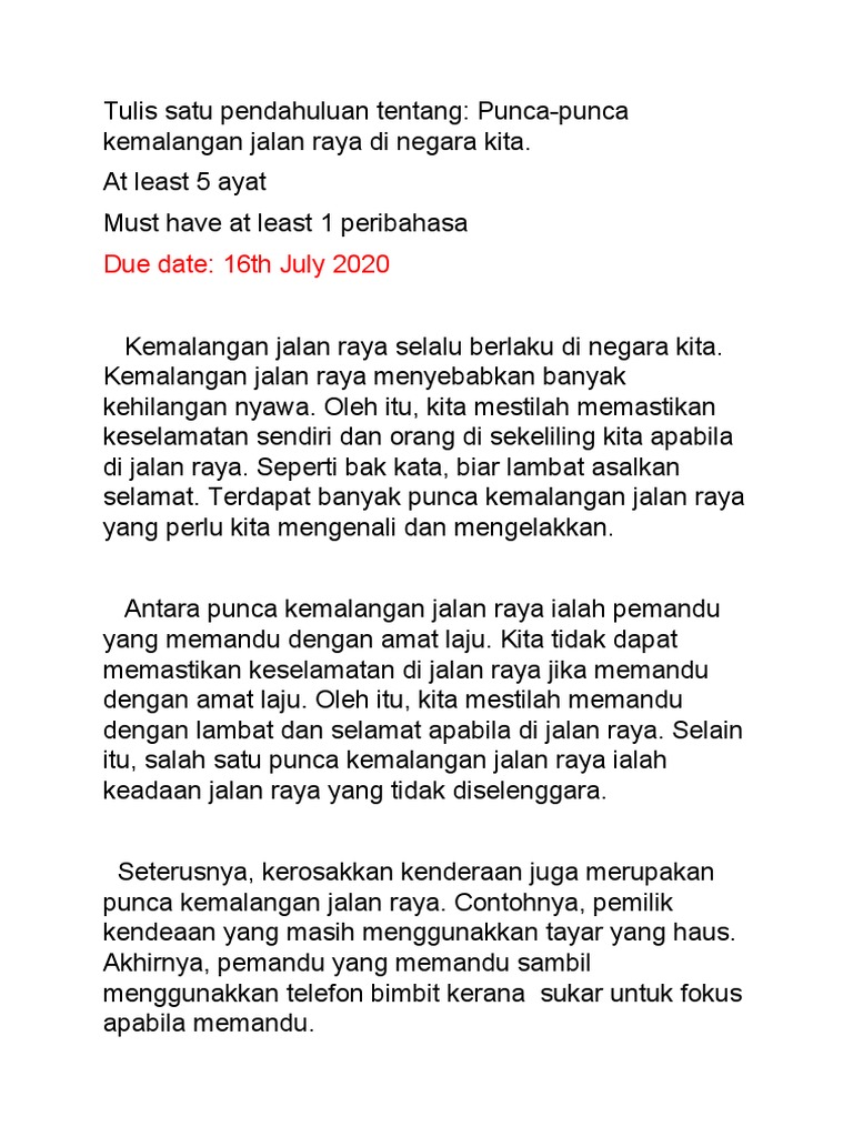 Karangan Dan Peribahasa | PDF
