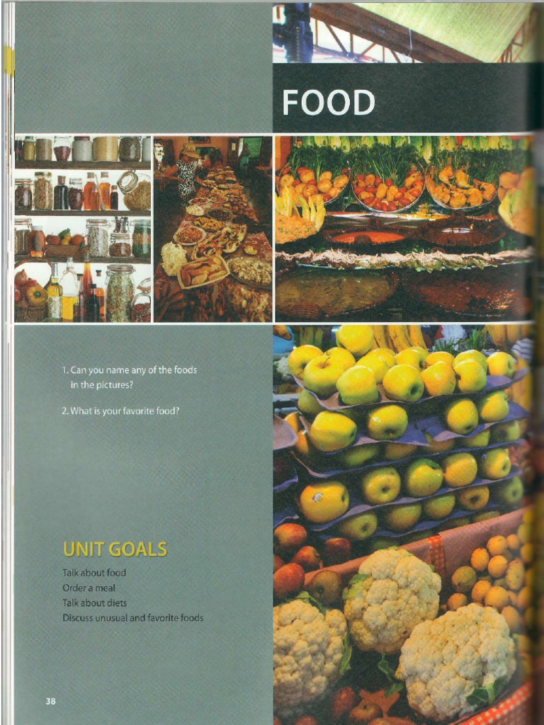 Unit 4 FOOD English 1 | PDF | Foods