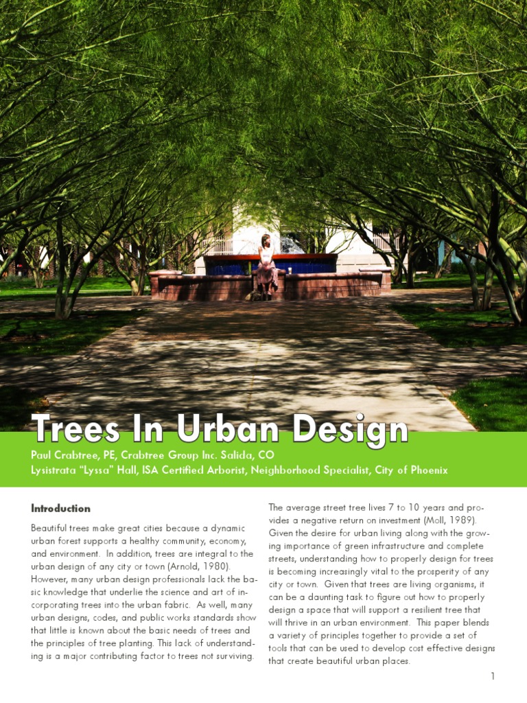 Trees in Urban Design | PDF | Stormwater | Trees