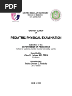 Comprehensive Pediatric Physical Examination | PDF | Medical ...